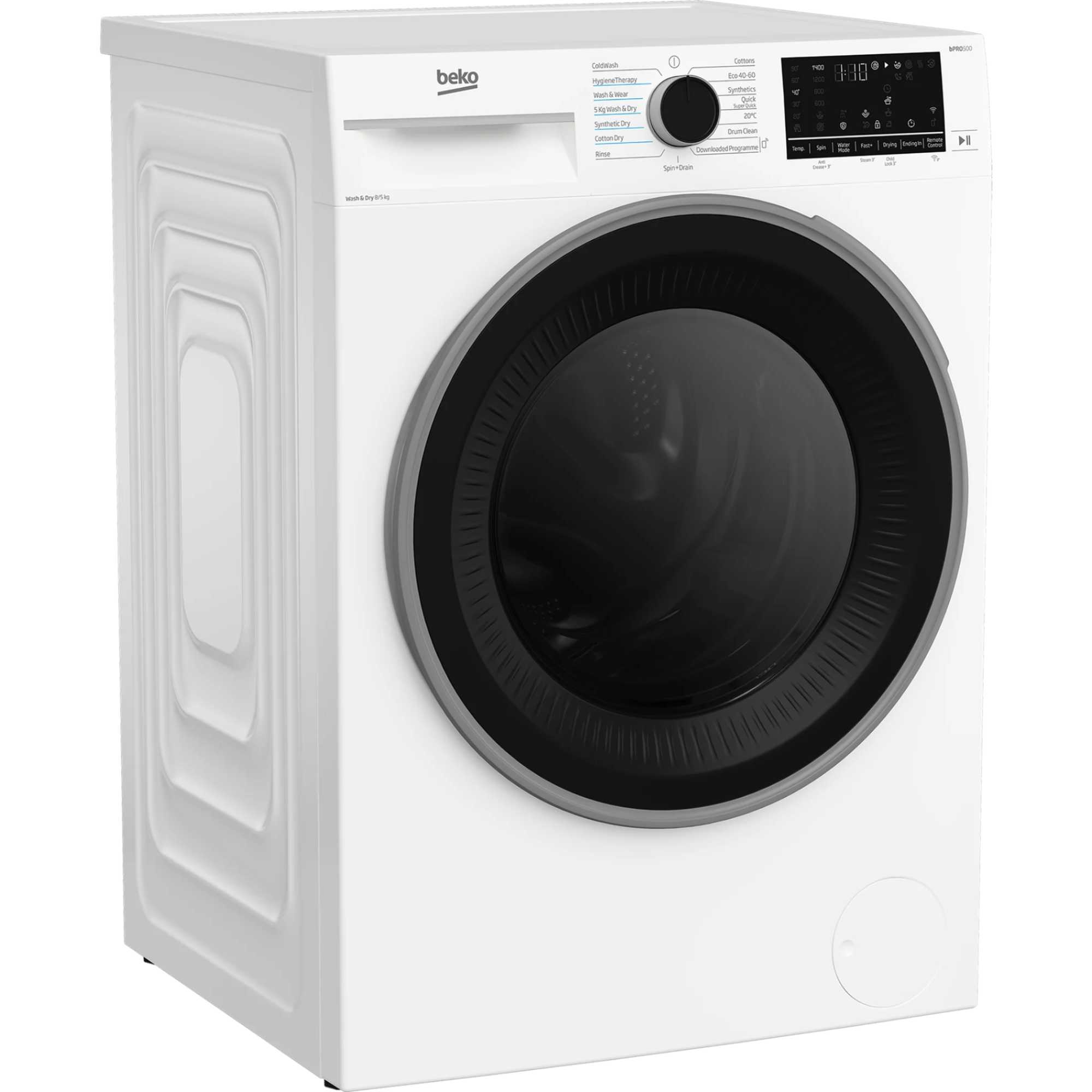 Beko B3D58545UW 1400rpm 8kg / 5kg Washer Dryer with UltraFast - White ...
