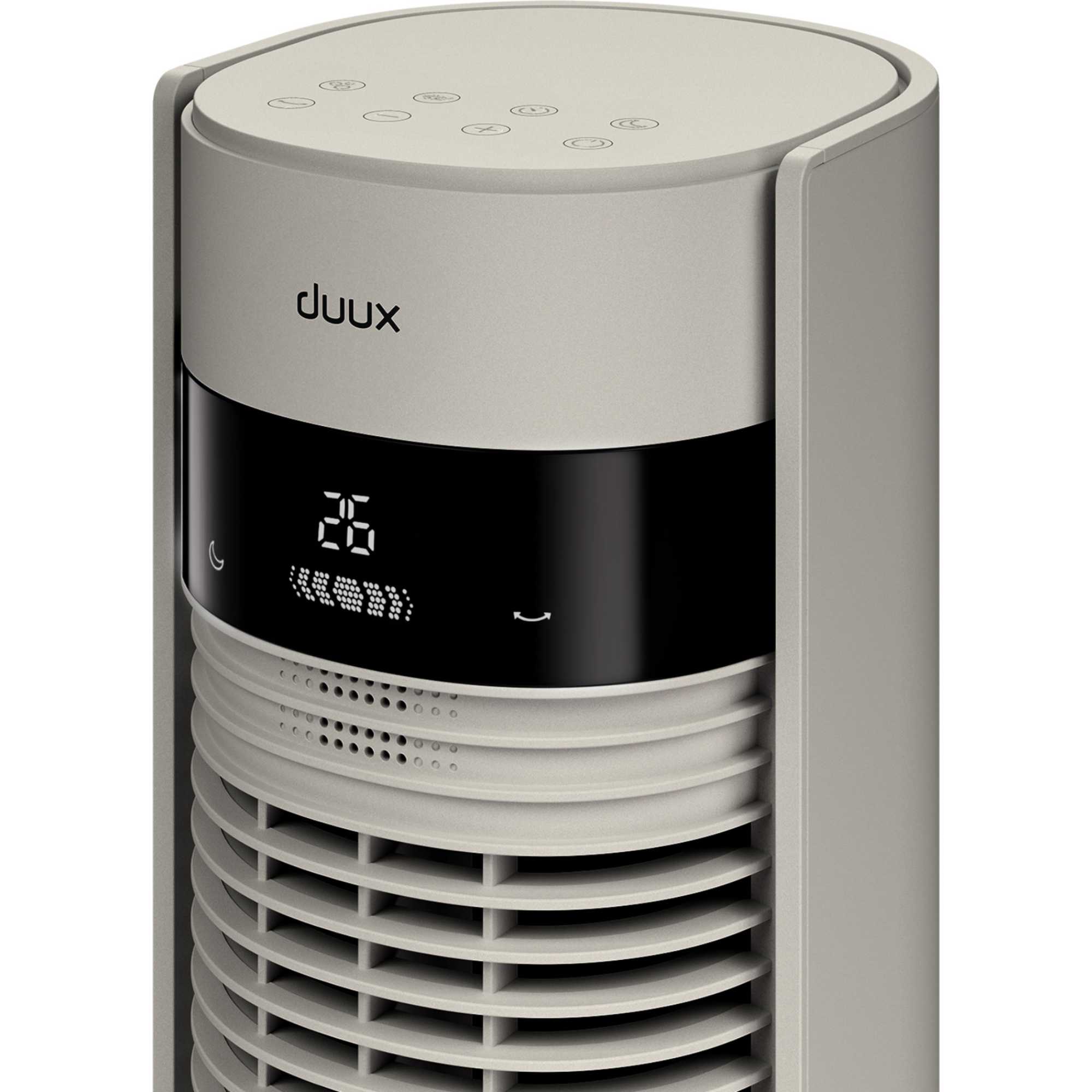 Duux Elevate Tower Fan - Stone | Hughes Business