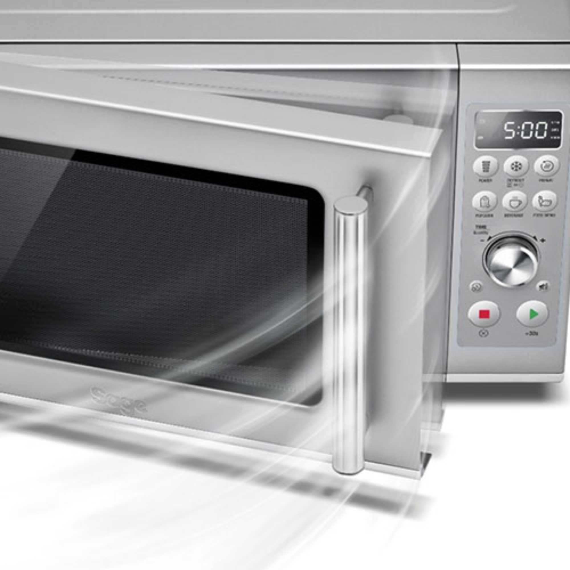 Sage the Compact Wave Soft Close 25l 800W Microwave - Silver | Hughes