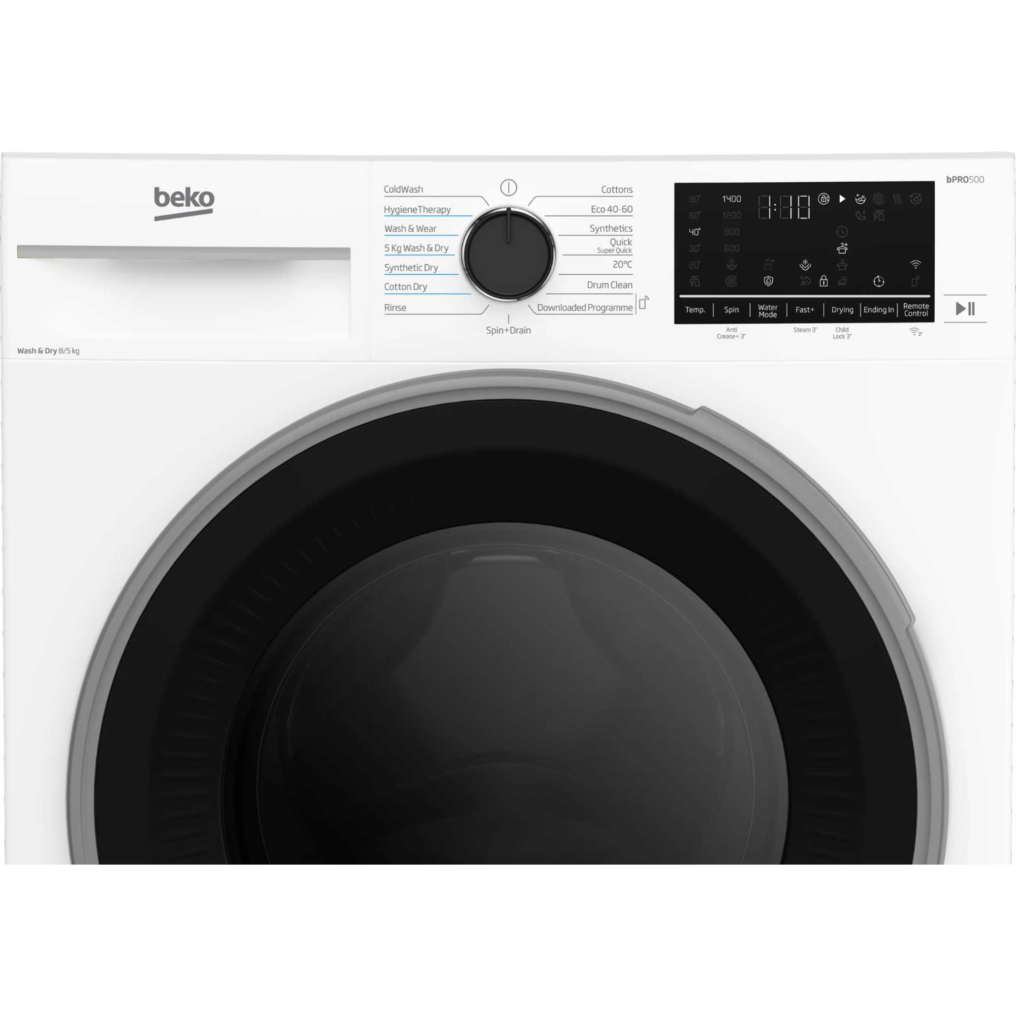 Beko B3D58545UW 1400rpm 8kg / 5kg Washer Dryer with UltraFast - White ...