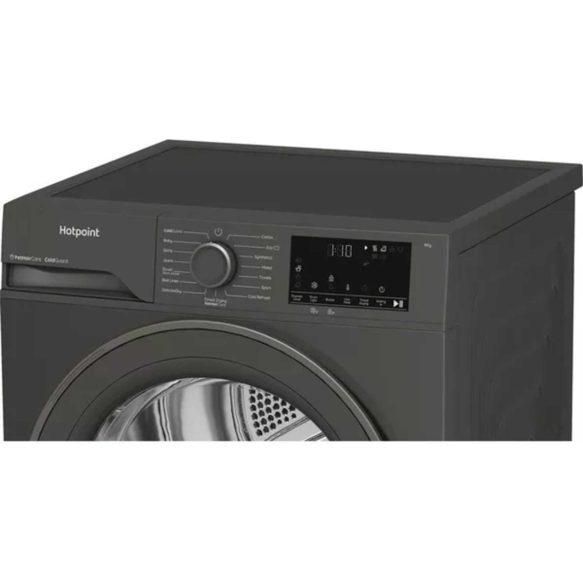 Hotpoint C HD 93M GG UK 9kg Heat Pump Tumble Dryer - Grey | Hughes