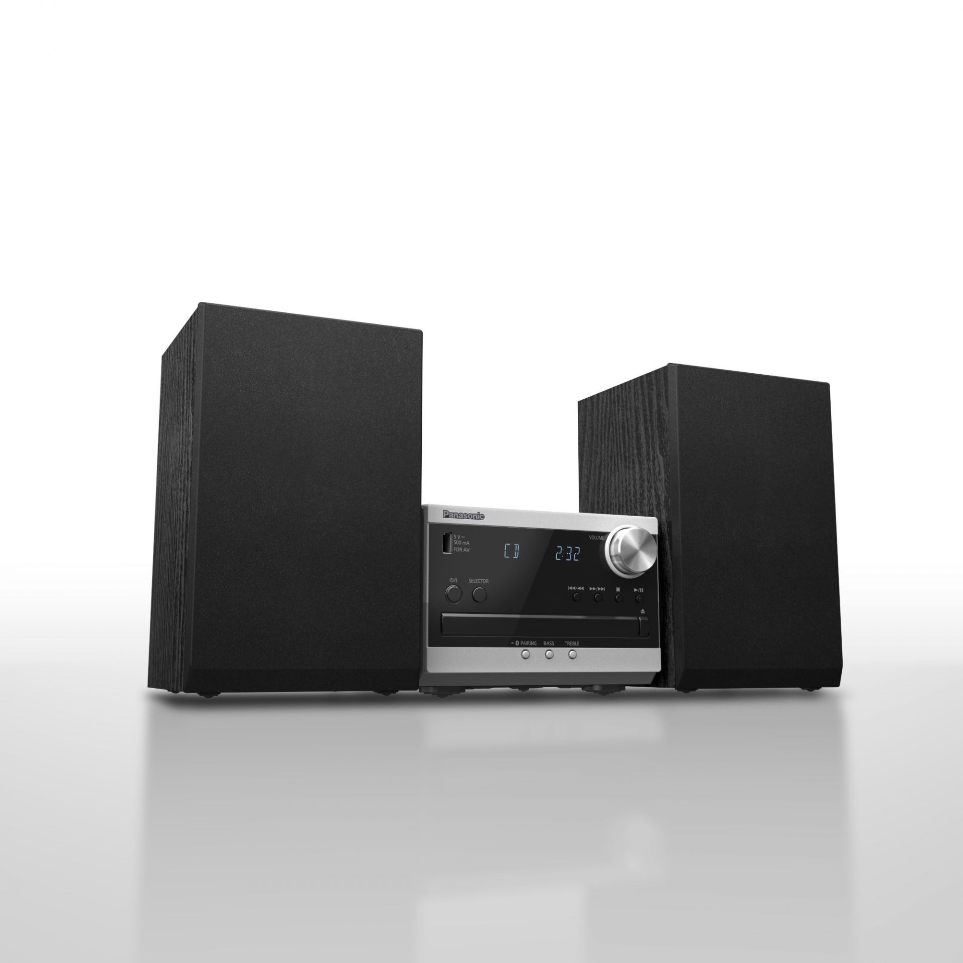 Panasonic SC-PM272EB-S Bluetooth CD Micro HiFi System - Silver | Hughes
