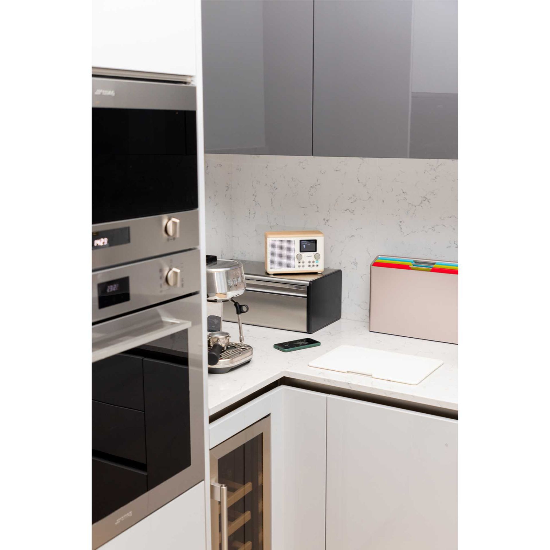 Pure CLASSIC-H4-WHT Classic H4 Cotton DAB+FM Kitchen Radio - White ...