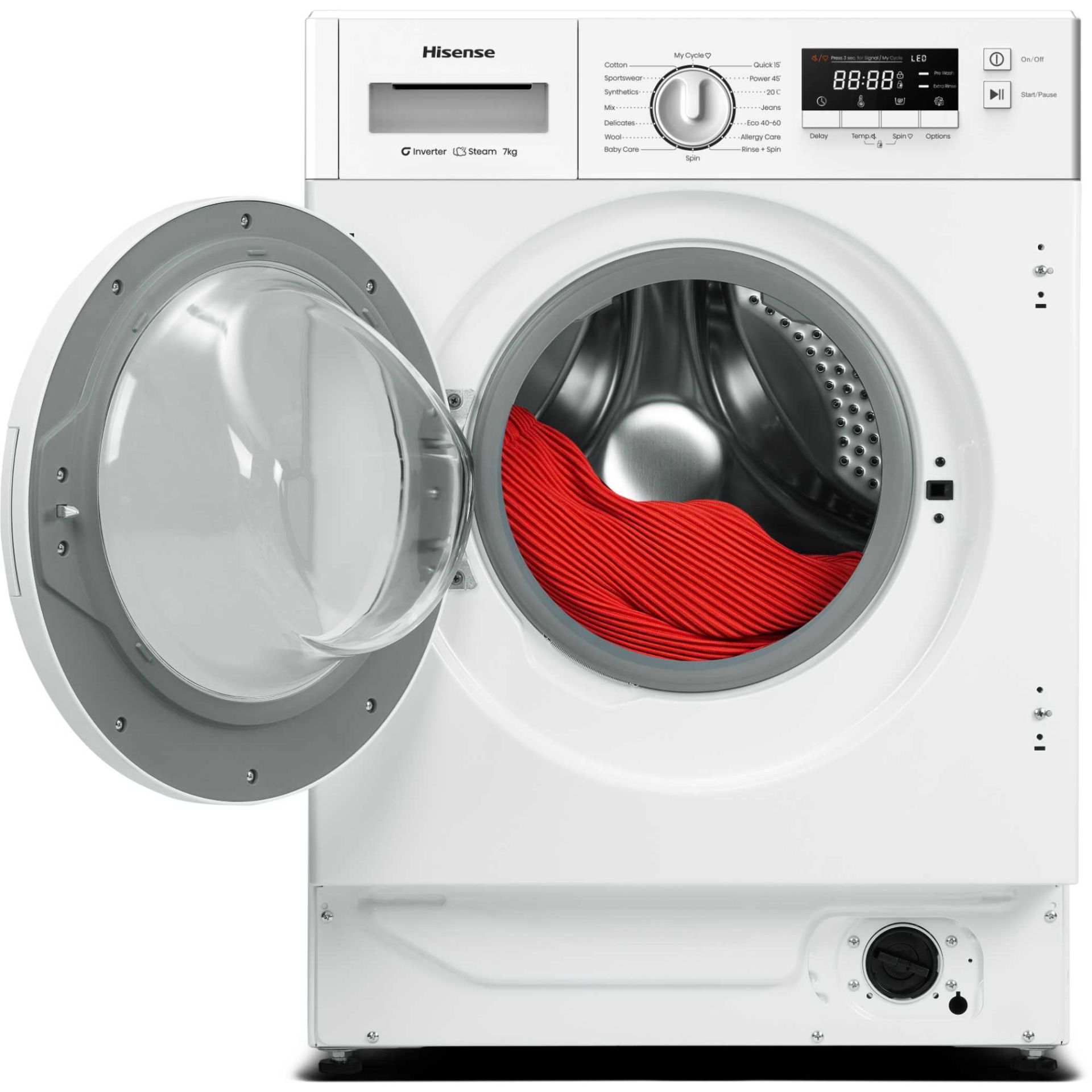 Hisense WF3M741BWI 7kg 1400prm Built-in Washing Machine | Hughes