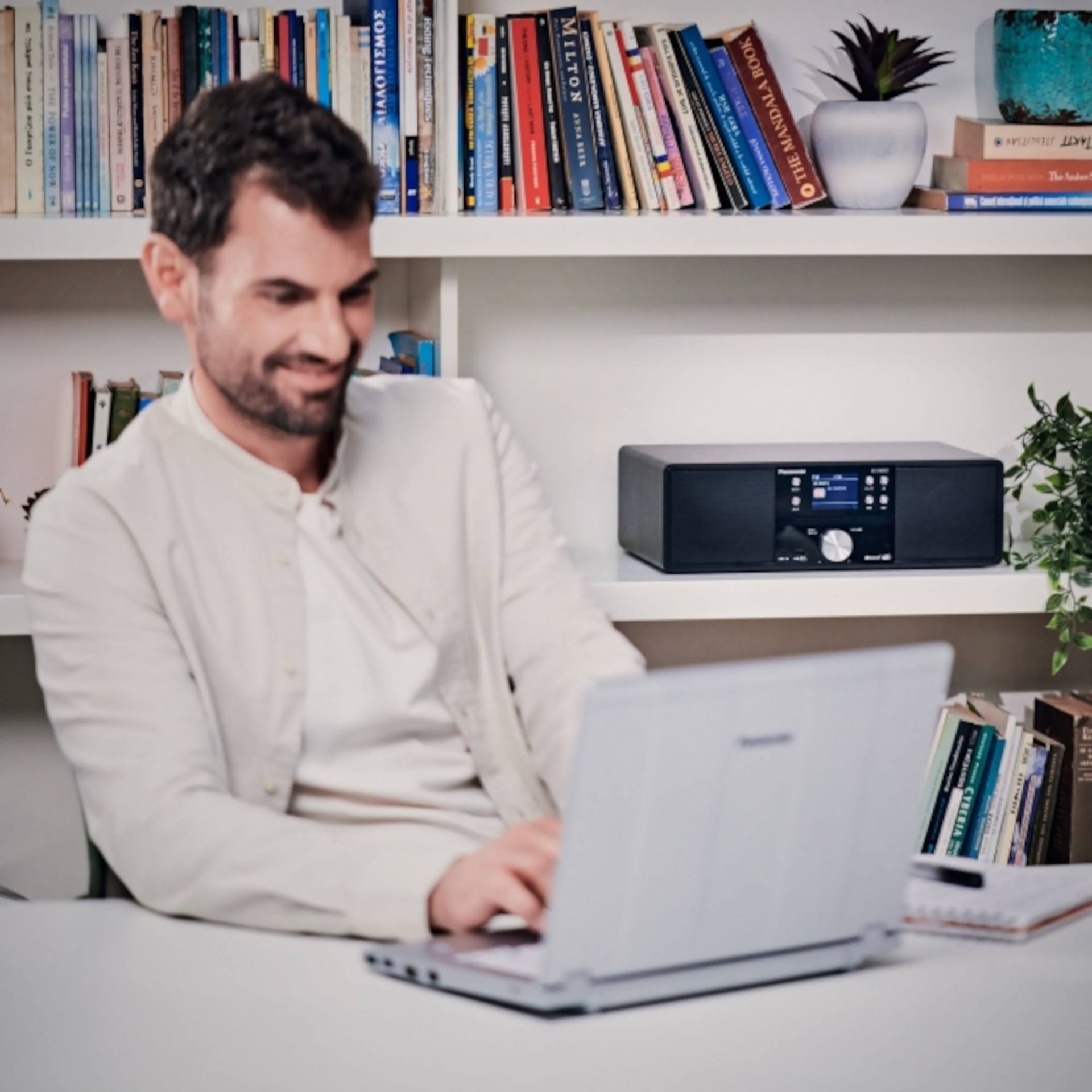 Panasonic SC-DM202EGK CD, DAB+ / FM Radio All-in-One Stereo System | Hughes