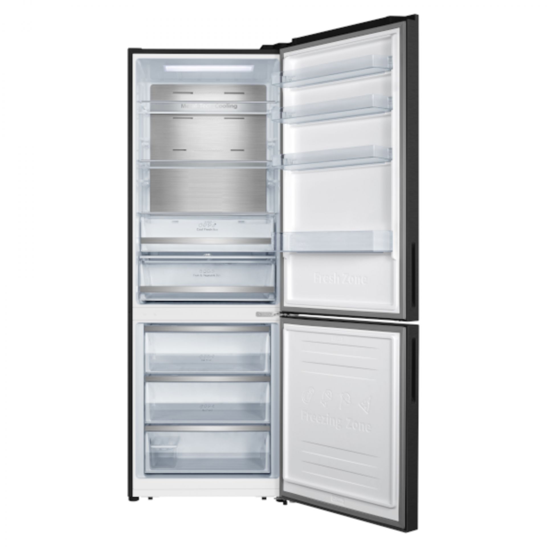 Hisense RB645N4BFE 495L Total No Frost - Freestanding Fridge Freezer ...