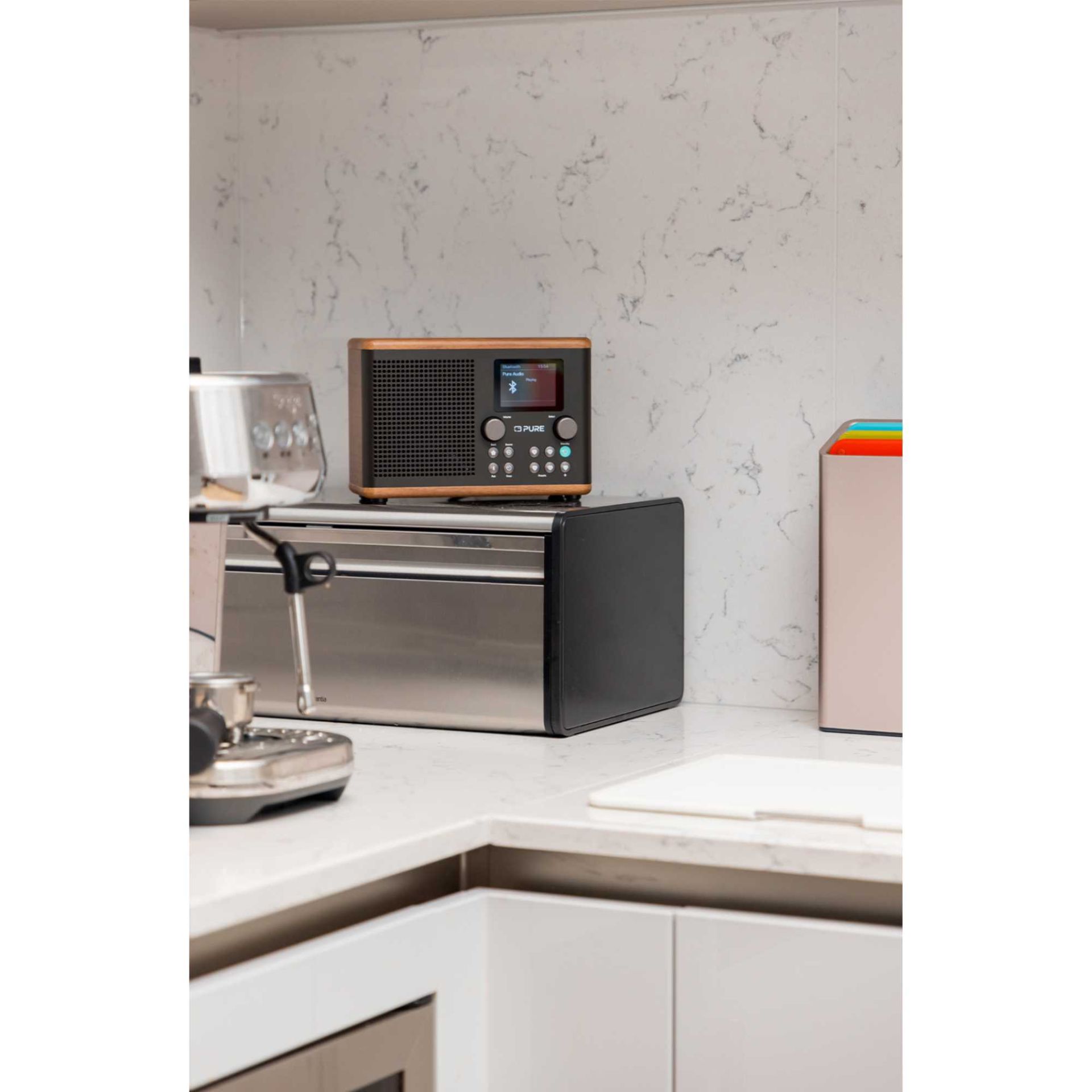 Pure CLASSIC-H4-BLK Classic H4 DAB+FM Kitchen Radio - Black | Hughes