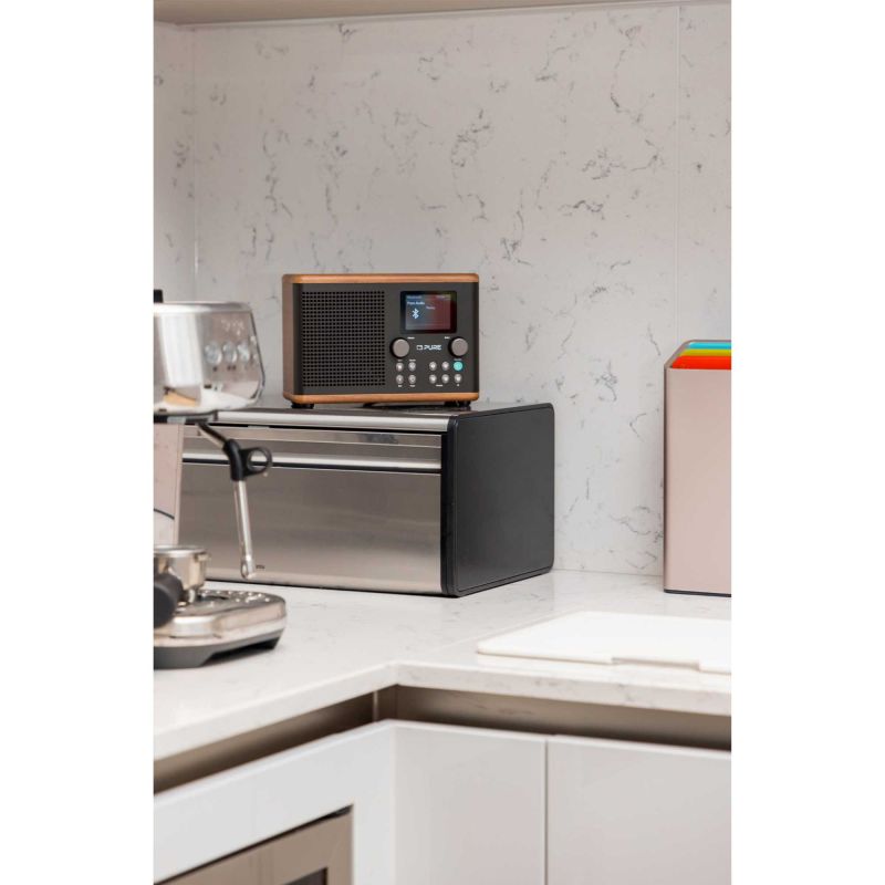 Pure CLASSIC-H4-BLK Classic H4 DAB+FM Kitchen Radio - Black | Hughes