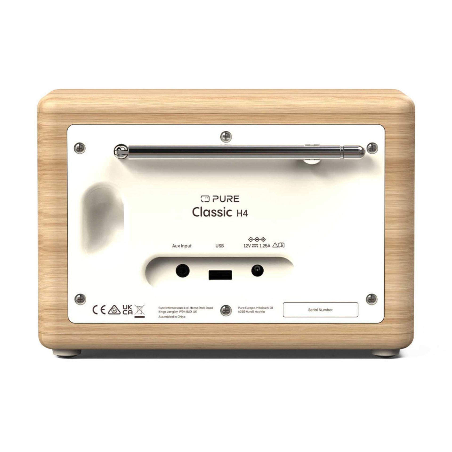 Pure CLASSIC-H4-WHT Classic H4 Cotton DAB+FM Kitchen Radio - White ...