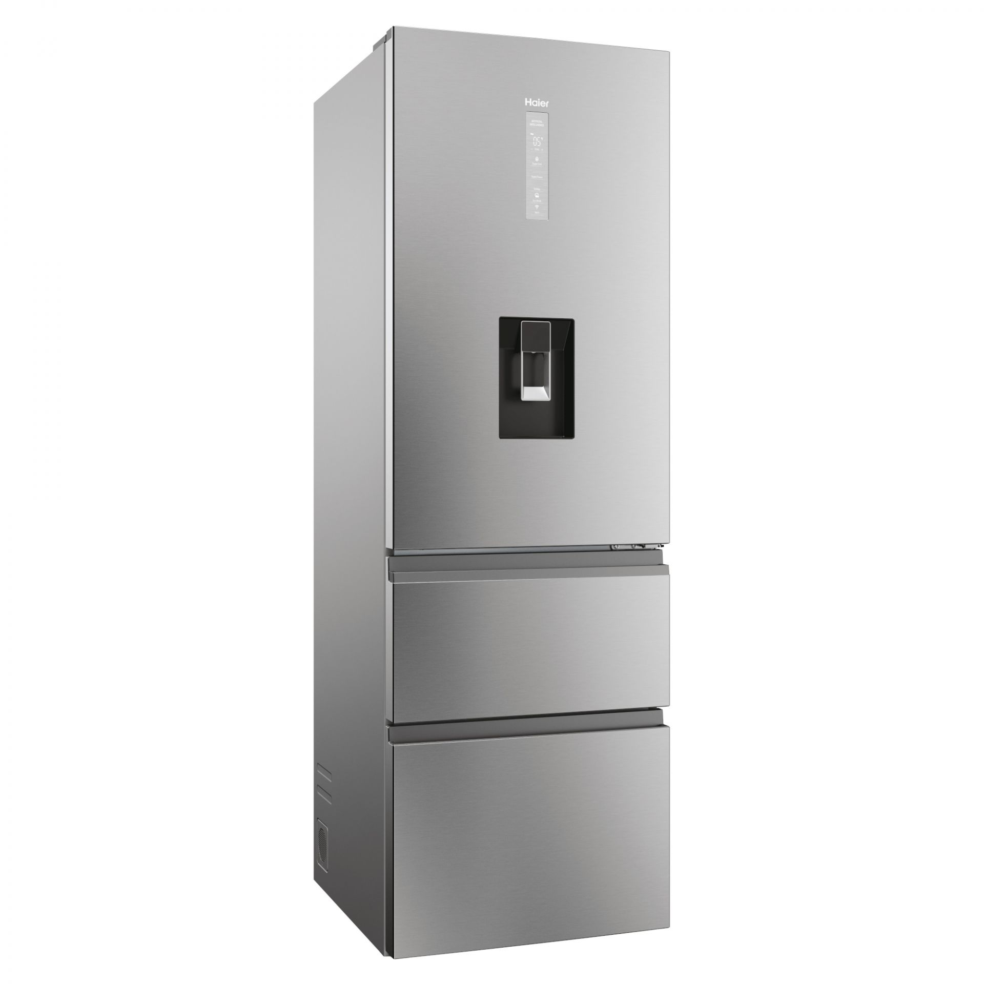 Haier HTW5618DWMG 600mm Total No Frost Fridge Freezer - Stainless Steel ...