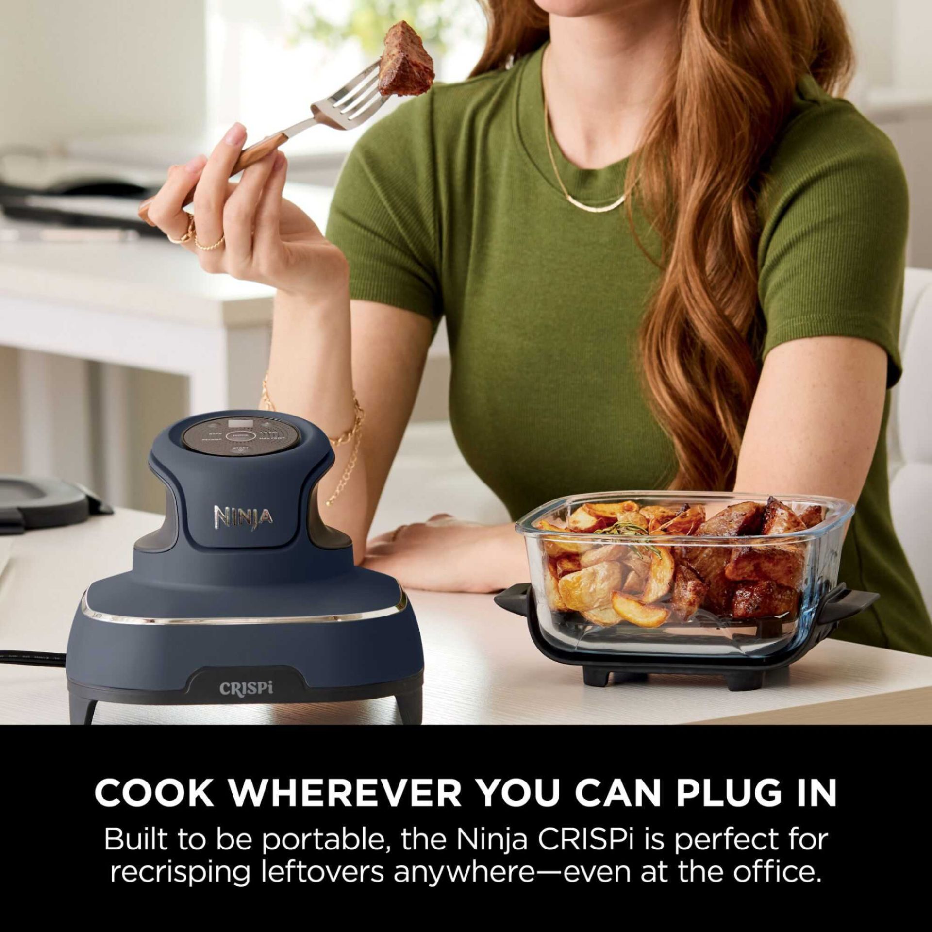 Ninja FN101UKGY CRISPi 4-in-1 Portable Glass Air Fryer - Cyber Space ...