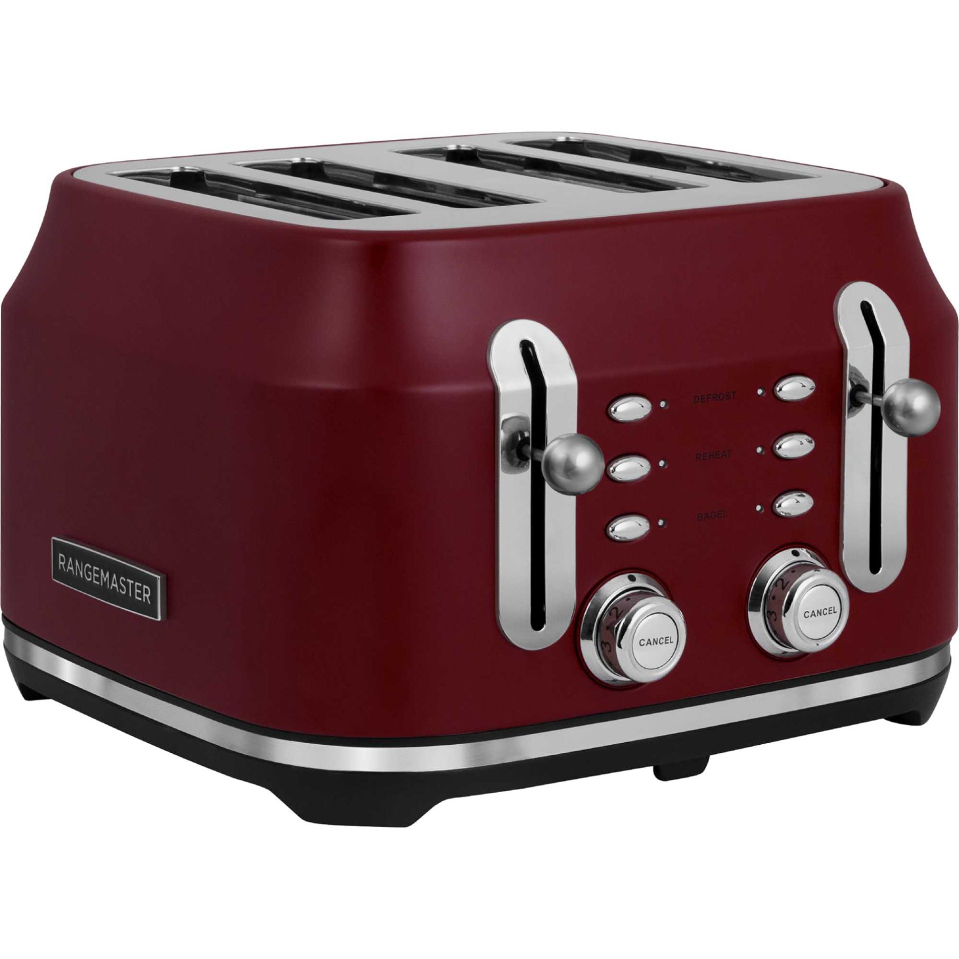 Rangemaster RMCL4S304BU Classic 4 Slice Toaster - Red | Hughes