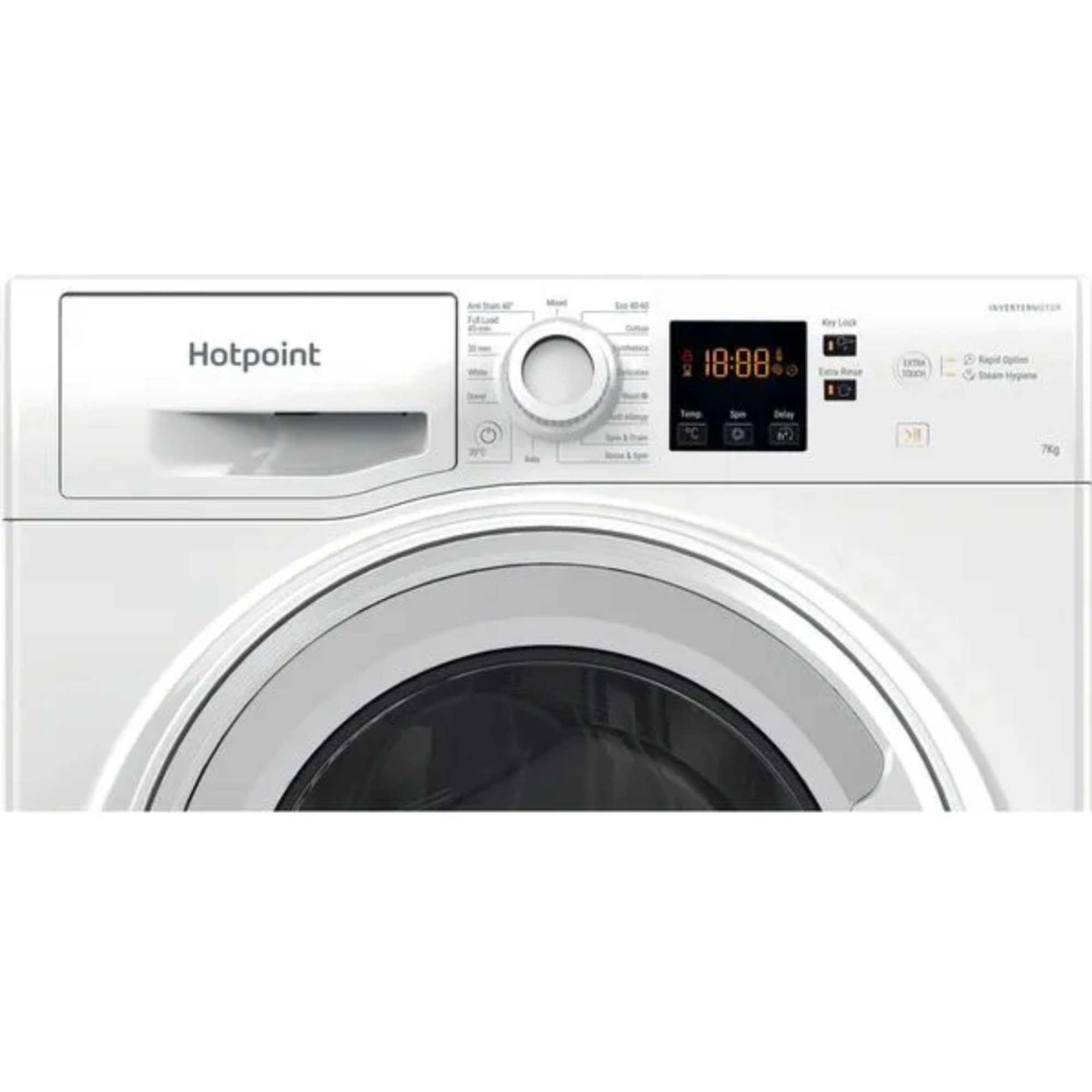 Hotpoint Anti-Stain 7kg 1400rpm Washing Machine - NSWF 7469 W UK | Hughes