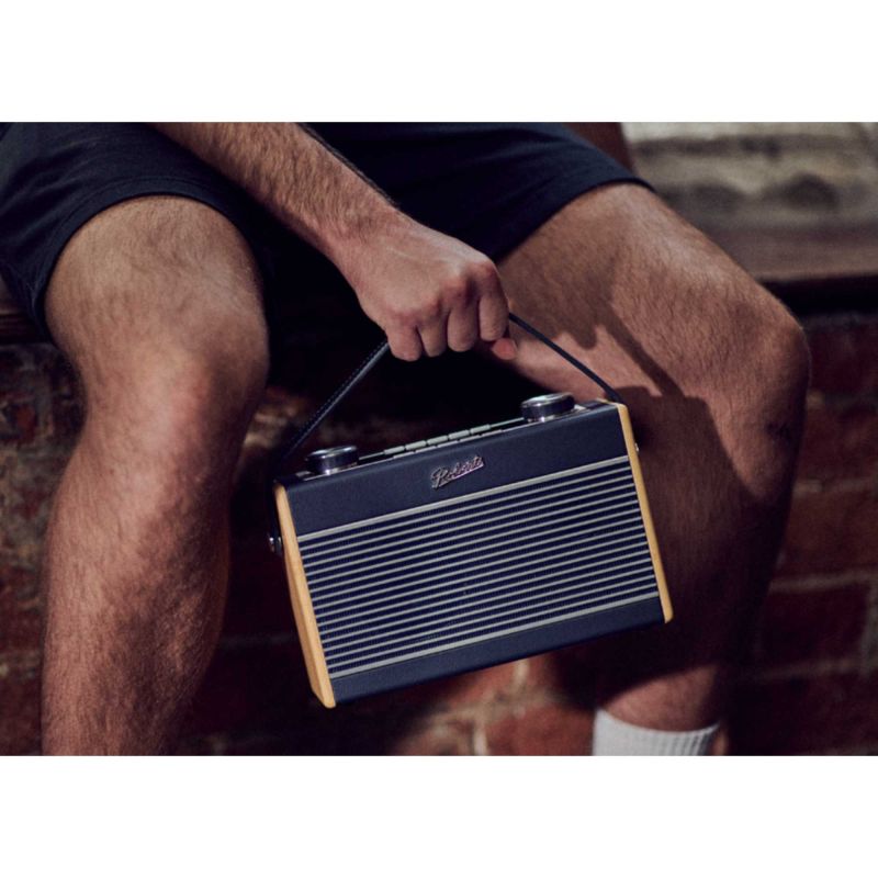Roberts Rambler Max 1970's Retro Style Radio - Navy Blue | Hughes