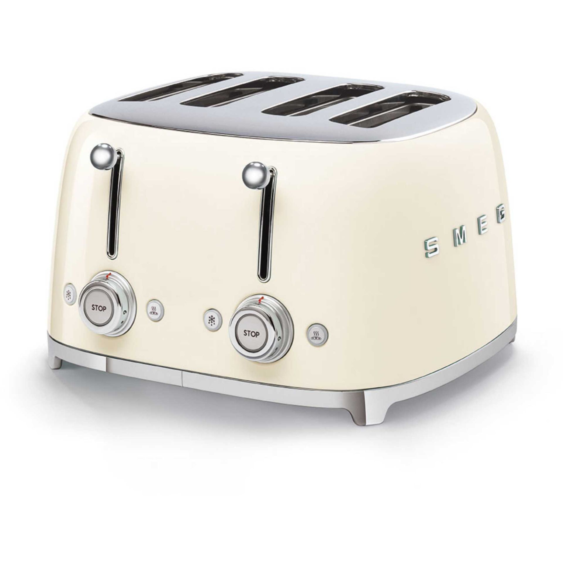 Smeg TSF03CRUK Retro 50s Style 4 Slice Toaster - Cream | Hughes