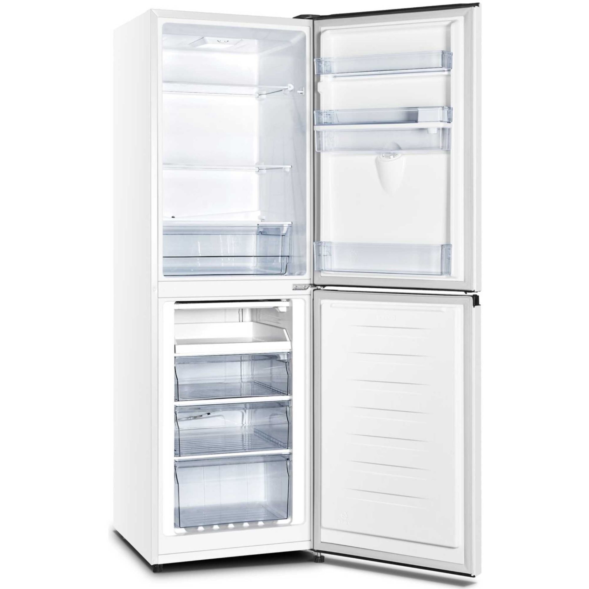 Fridgemaster MC55240DE 252l Fridge Freezer with Water Dispenser | Hughes