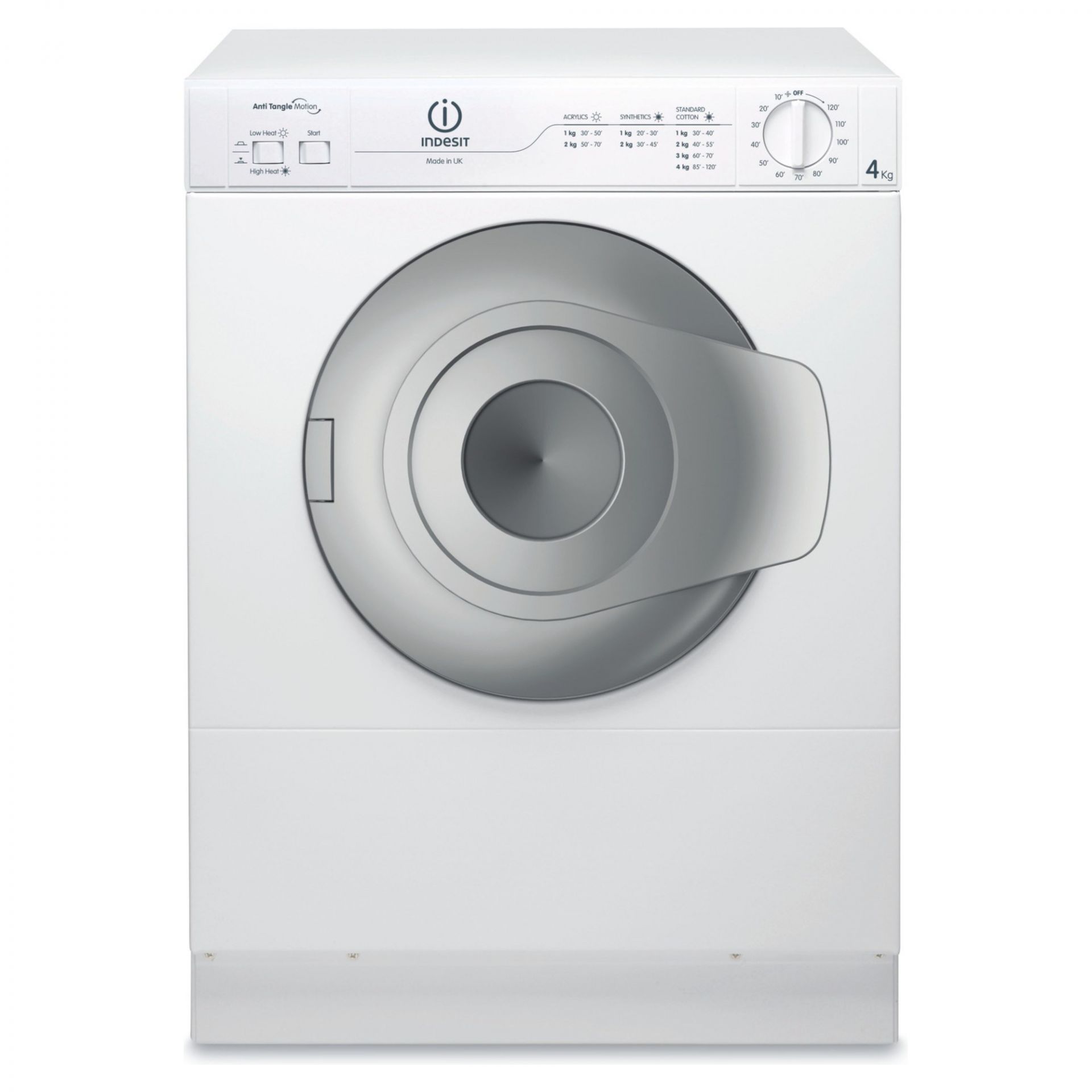 Indesit NIS 41 V Compact 4kg Vented Tumble Dryer - White | Hughes
