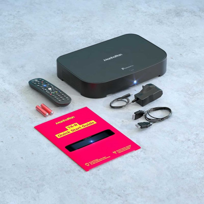 Manhattan T4-R 500GB Freeview Play 4K TV Recorder | Hughes