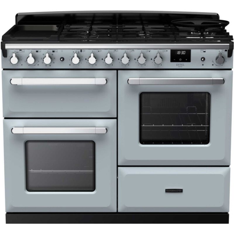 Rangemaster ESDLO110DFPMSBCM Estel Deluxe 110 Dual Fuel - Misty Blue ...