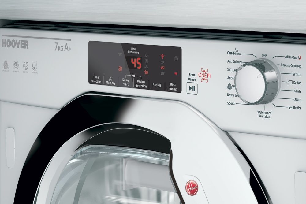 Hoover H-DRY 300 BHTD H7A1TCE-80 Built-In 7kg Smart Heat Pump Tumble ...