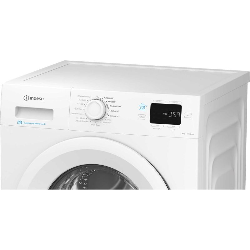 Indesit Push&Go 9kg 1400rpm Washing Machine - IP 946 PUSH&GO UK | Hughes