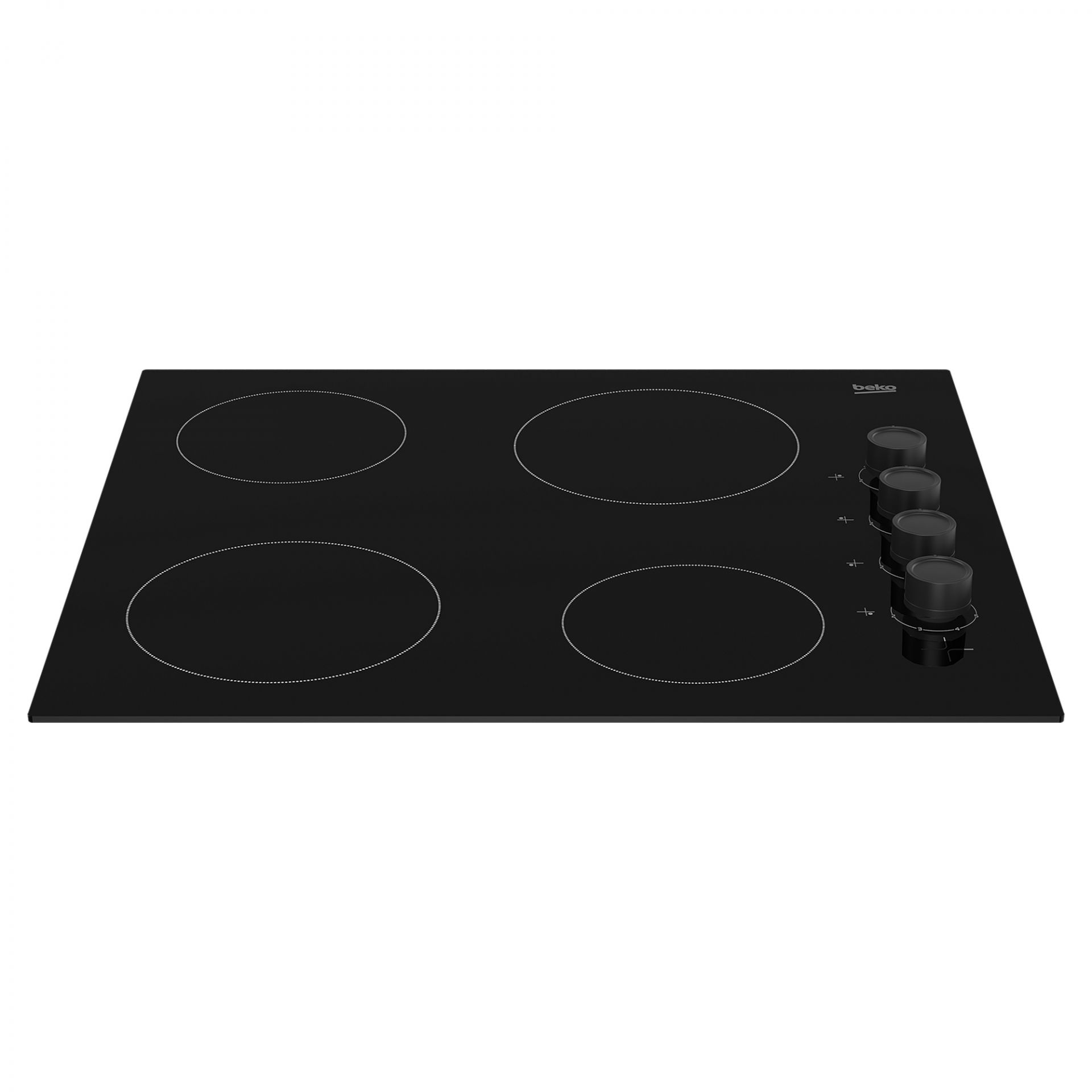 Beko HIC64102 4 Burner 60cm Electric Ceramic Hob | Hughes