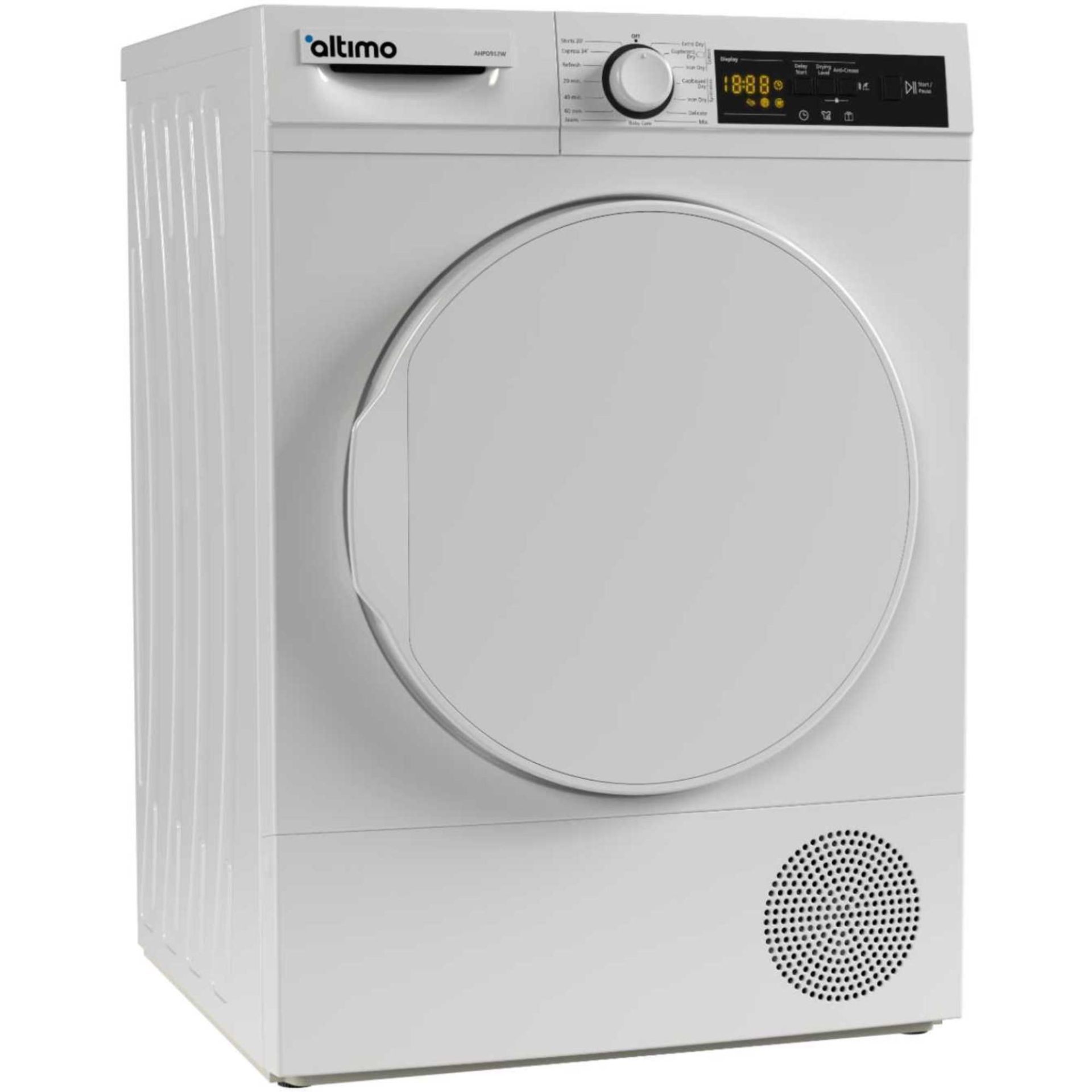 Altimo AHPD912W 9kg Heat Pump Dryer - White | Hughes