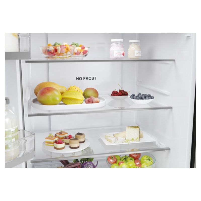 Haier HFR5719EWPB 700mm No Frost Fridge Freezer - Black | Hughes