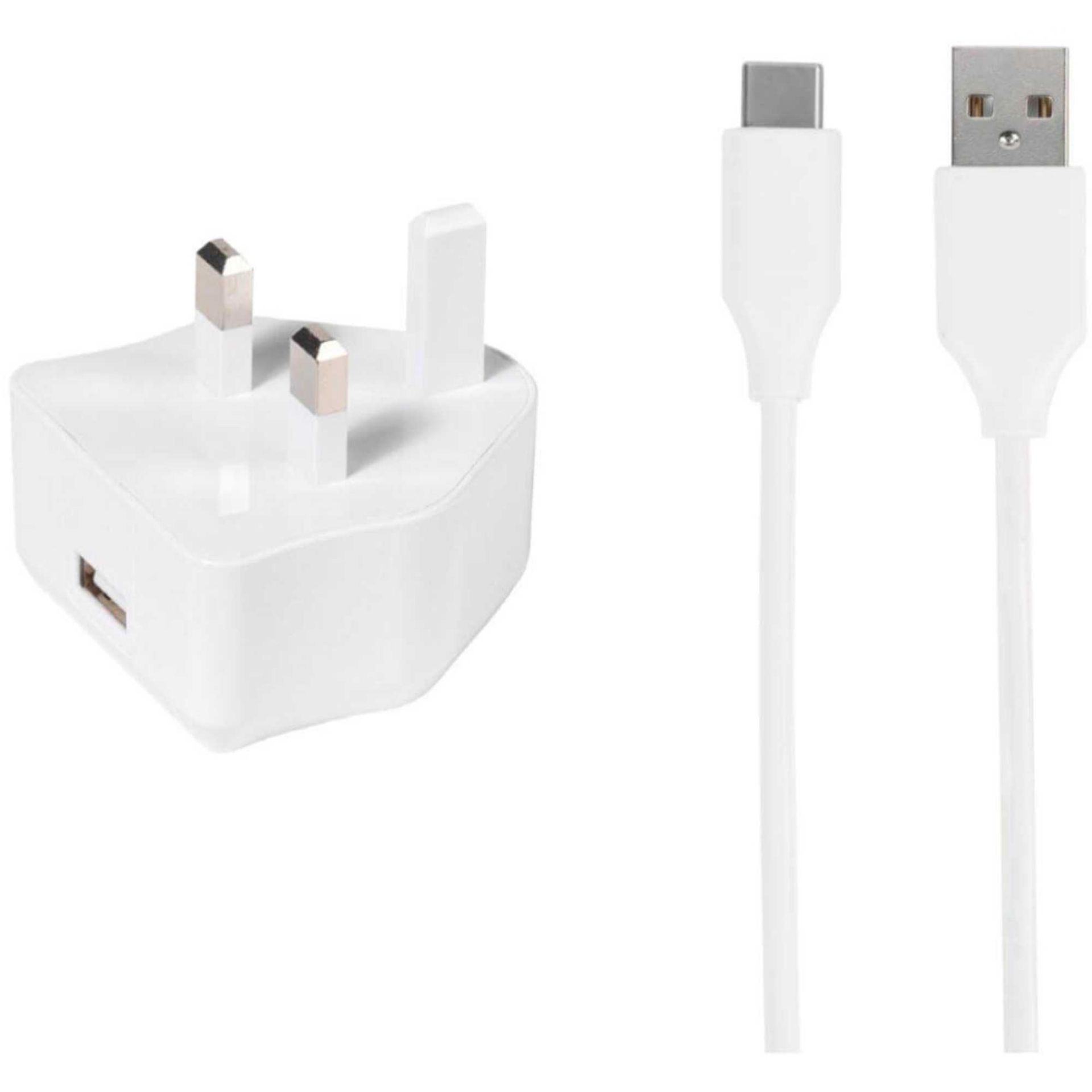 Vivanco 61795 USB Charger Set with 1.2m USB-C Cable - White | Hughes