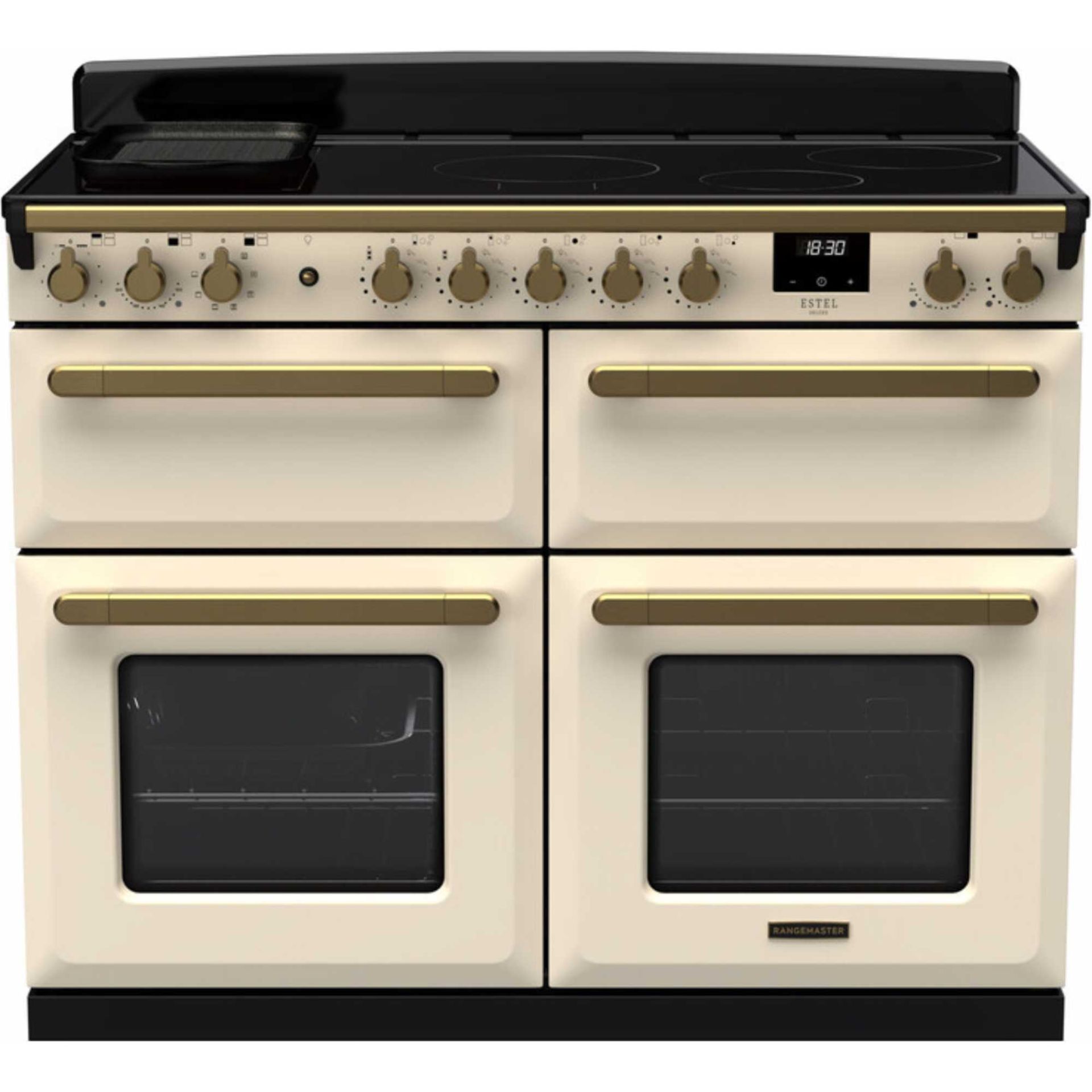 Rangemaster ESDLB110EIPPCRAB Estel Deluxe 110 Induction Range Cooker ...