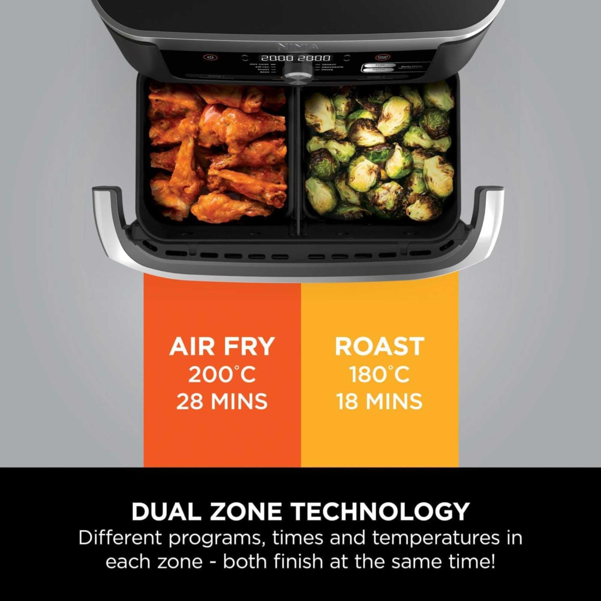 Ninja Foodi FlexDrawer Dual Air Fryer 10.4L - AF500UK | Hughes Business