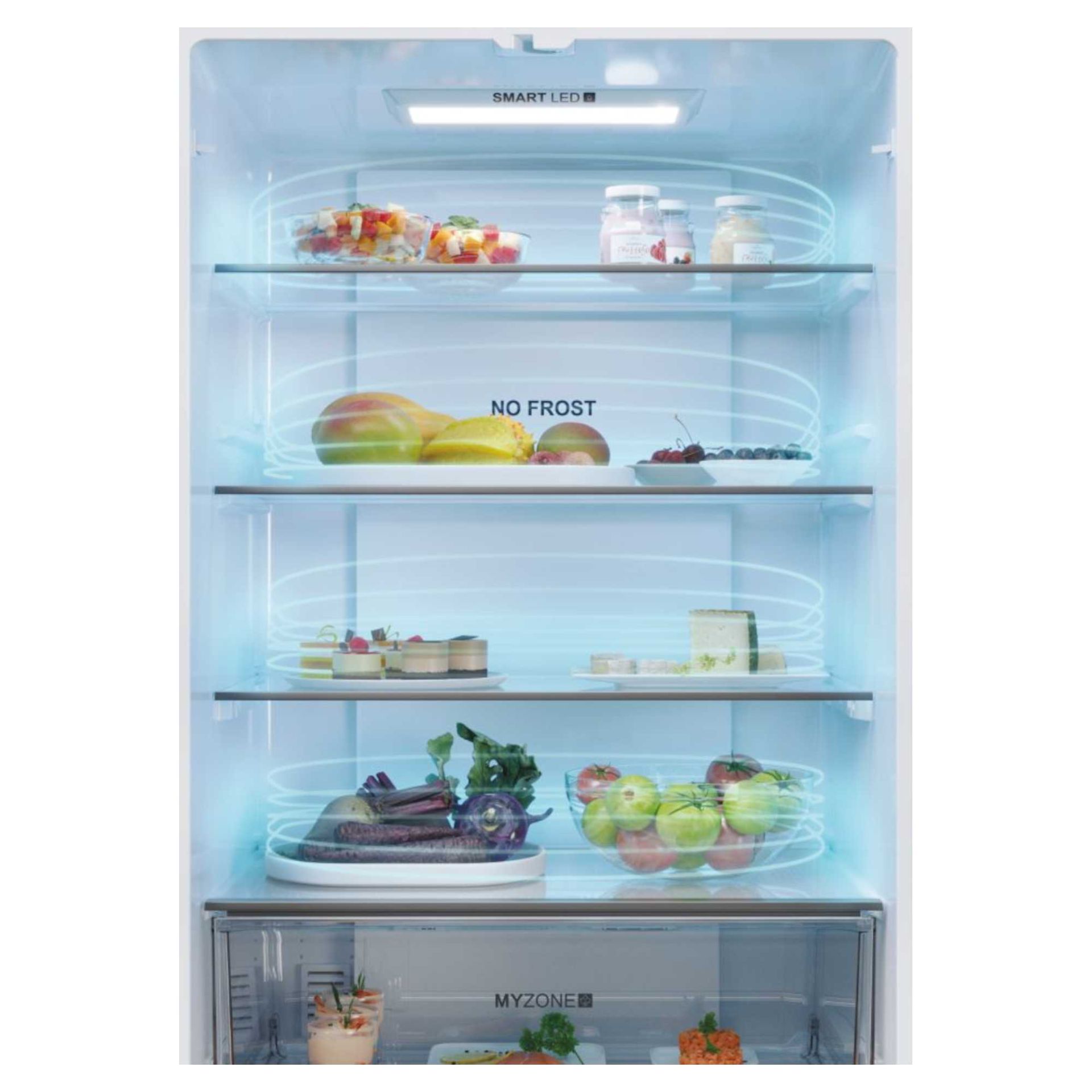 Haier HFR5719EWPB 700mm No Frost Fridge Freezer - Black | Hughes