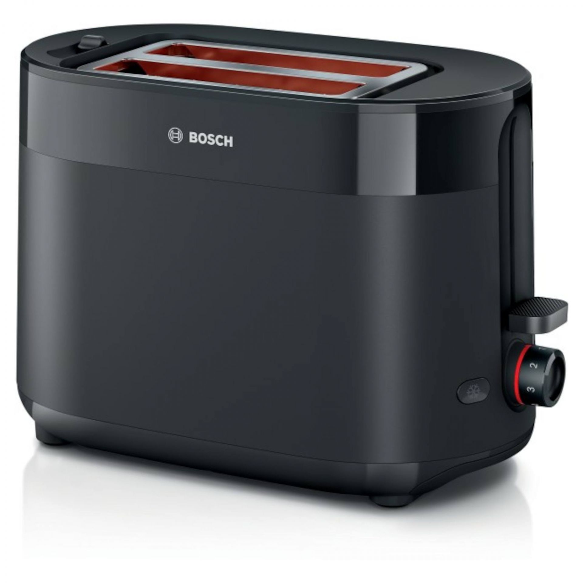 Bosch TAT2M123GB MyMoment 2 Slice Compact Toaster - Black | Hughes