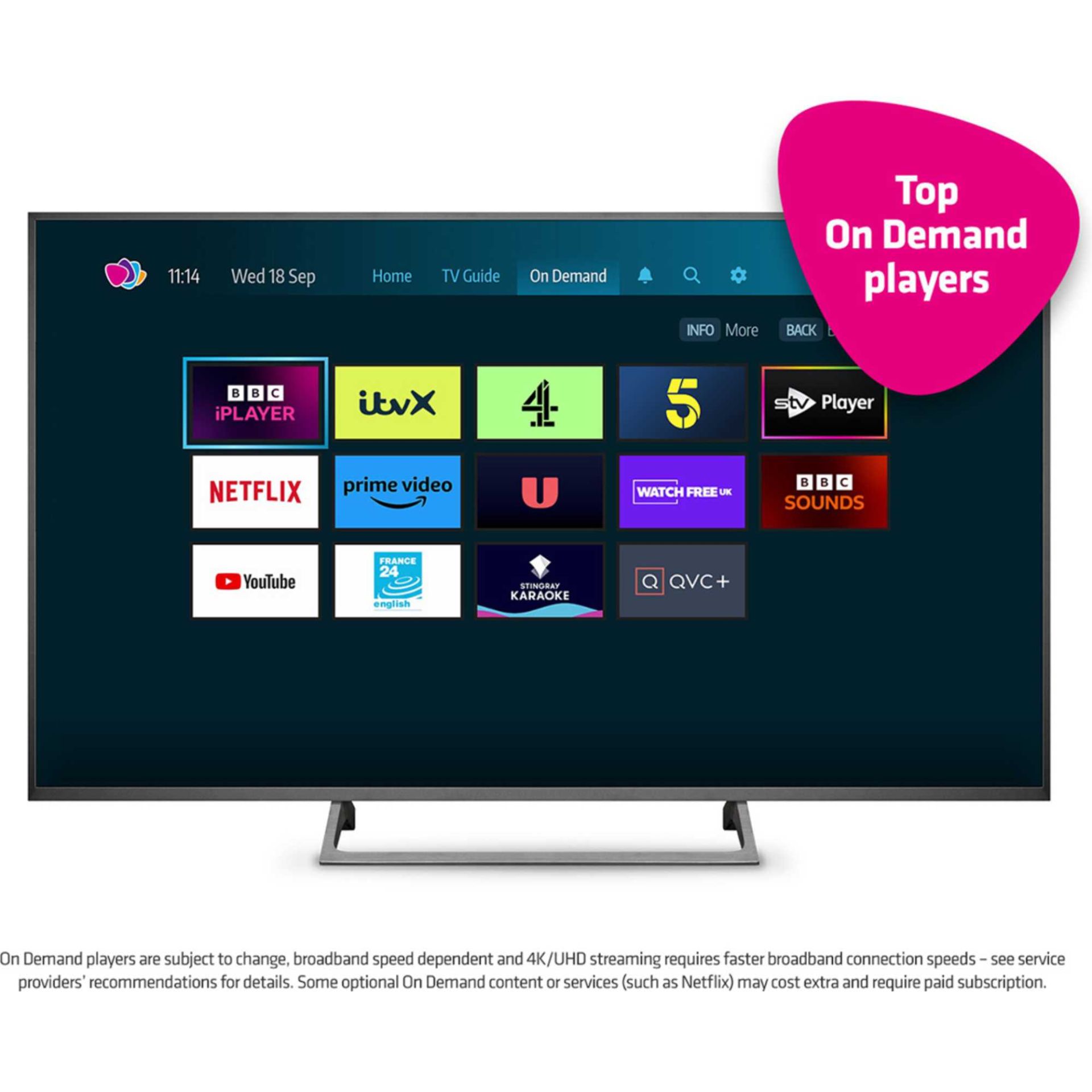 Freesat UHD-X FREESAT Smart 4K Ultra HD Set Top Box | Hughes