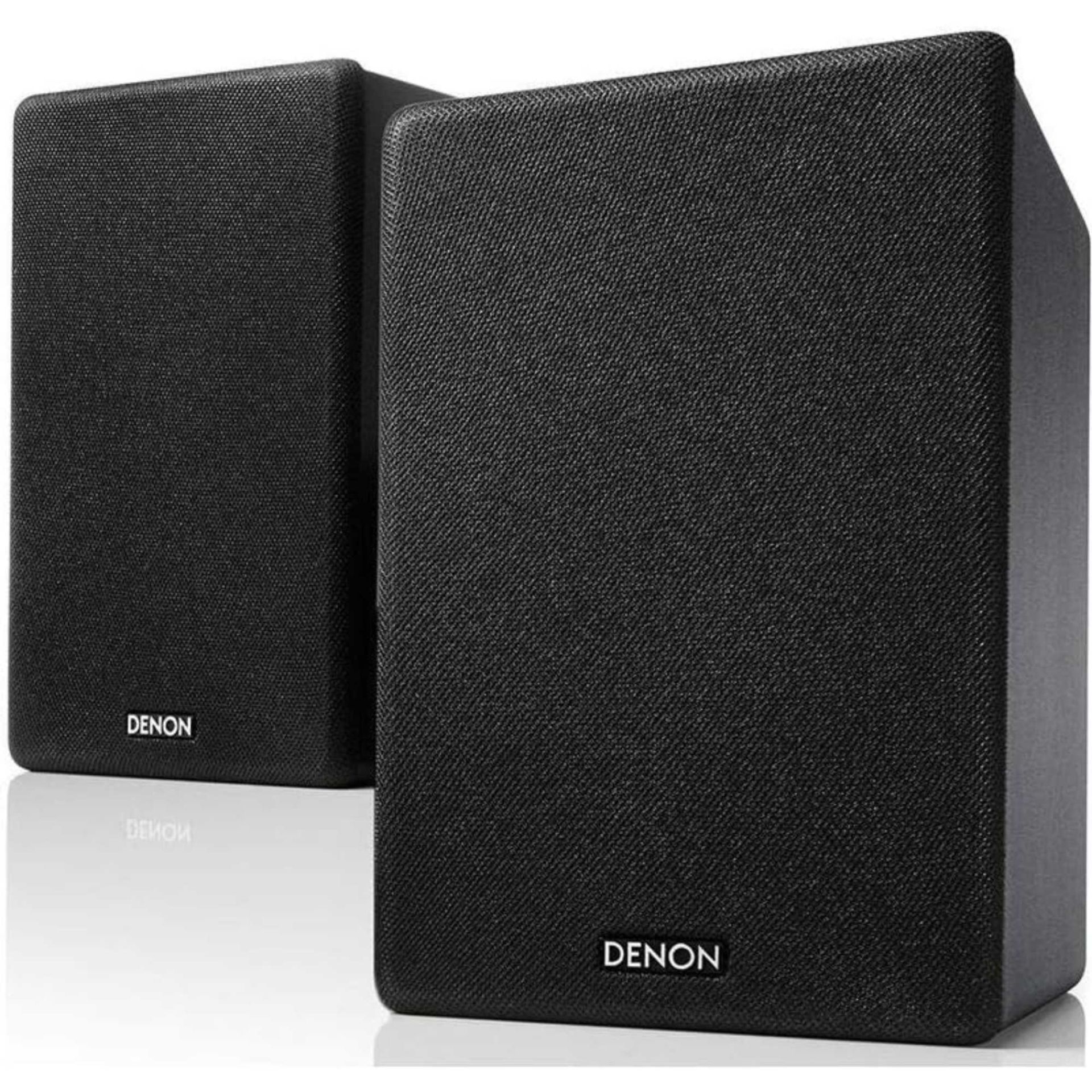 Denon SC-N10-BLK Pair of Two-Way 65W HiFi Speakers with 4.75" Woofer - Black | Hughes