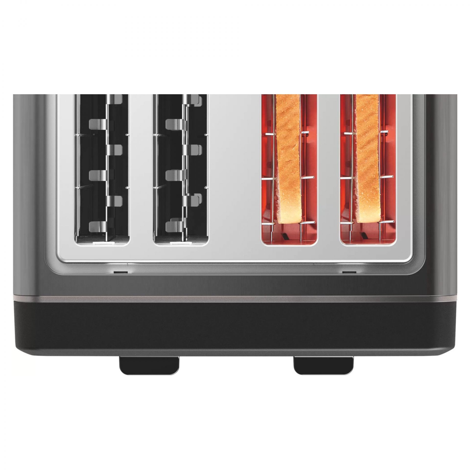 Bosch DesignLine TAT5P445GB 4 Slice Toaster - Graphite | Hughes