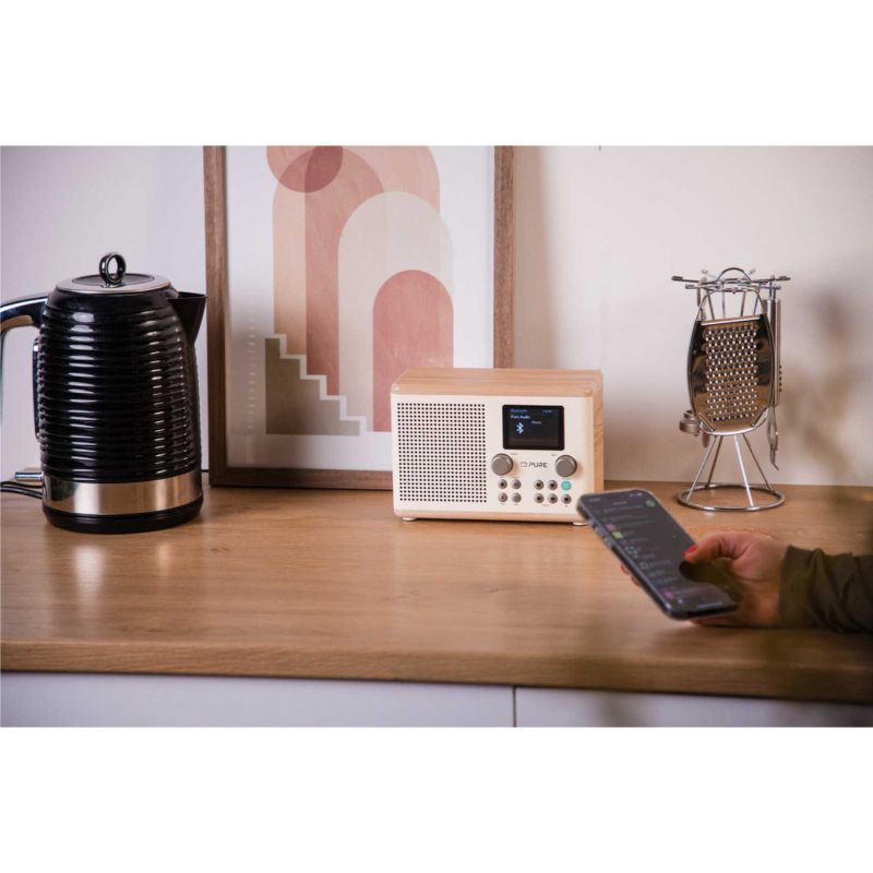 Pure CLASSIC-H4-WHT Classic H4 Cotton DAB+FM Kitchen Radio - White ...